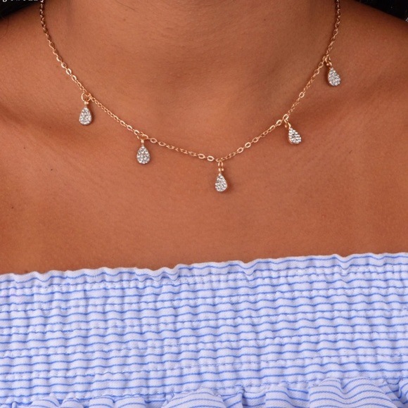 Jewelry | New Gold Droplet Necklace | Poshmark